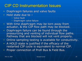Clean In Place - Cycle Development | PPT