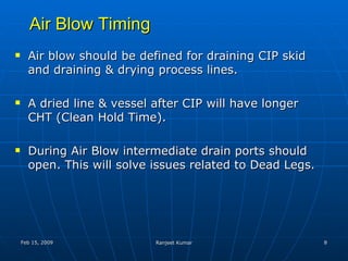 Clean In Place - Cycle Development | PPT