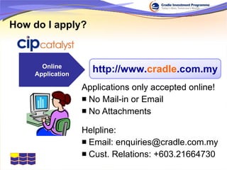 Cradle Investment Program | PPT