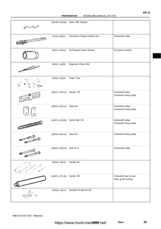 1996 TOYOTA T100 Factory Service Manual | PDF
