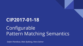 Configurable Pattern Matching Semantics in openCypher: Defining Levels of Node and Relationship ...