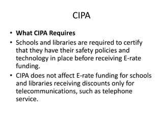 CIPA Children's Internet Protection Act | PPTX