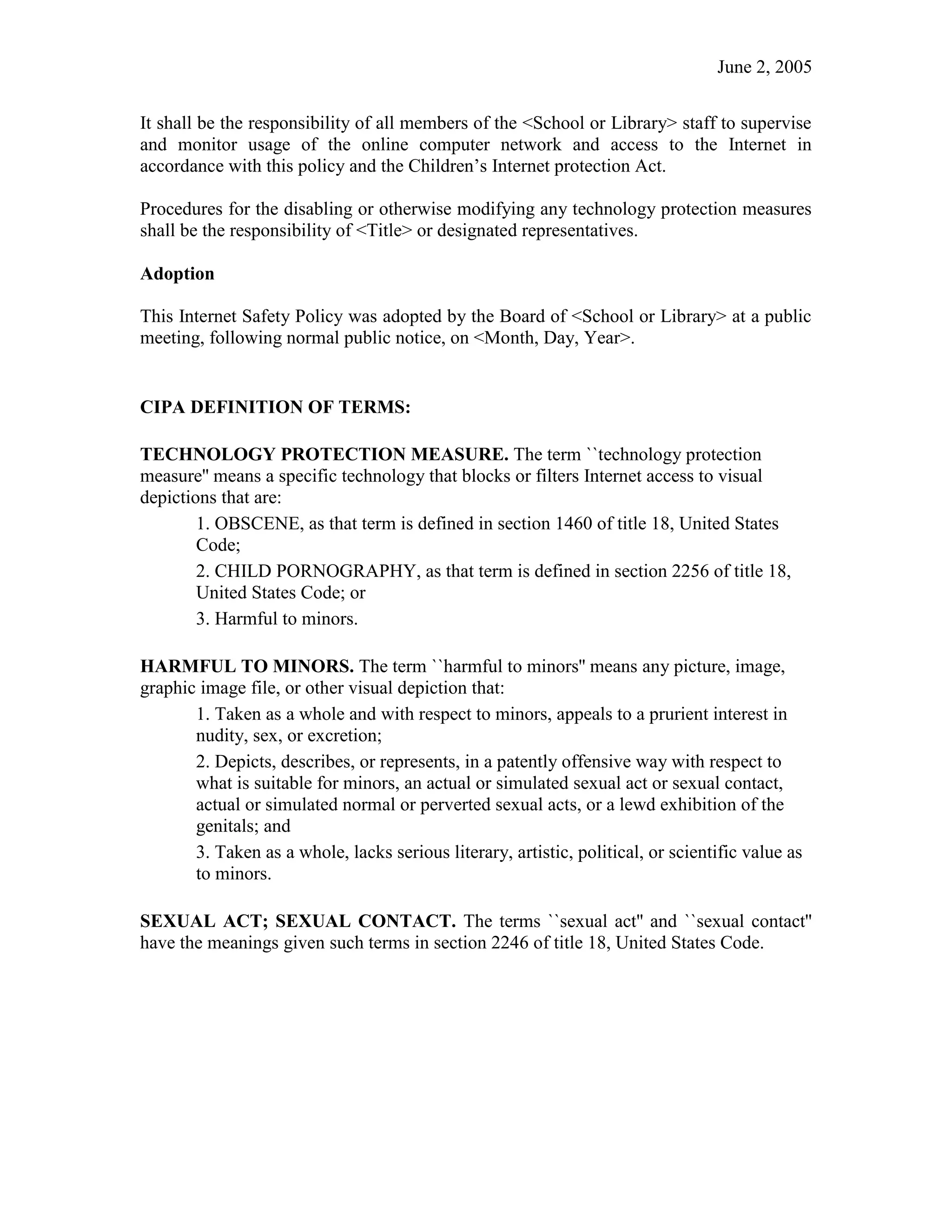 CIPA Compliance Information | PDF