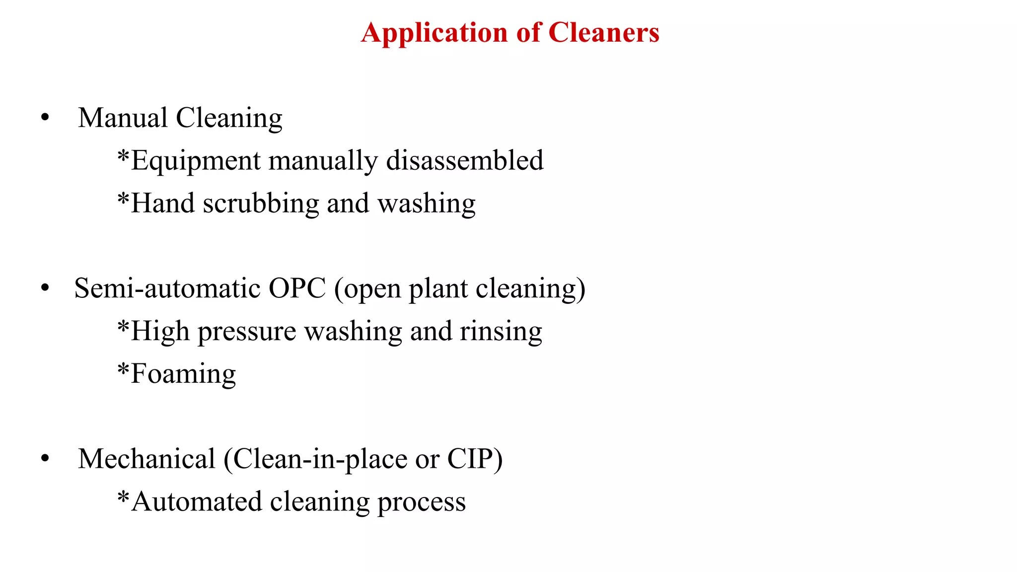 CIP and Manual cleaning | PPTX