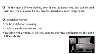 CIP and Manual cleaning | PPTX