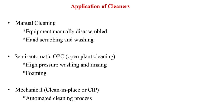 CIP and Manual cleaning | PPTX | Bath and Shower | Personal Care