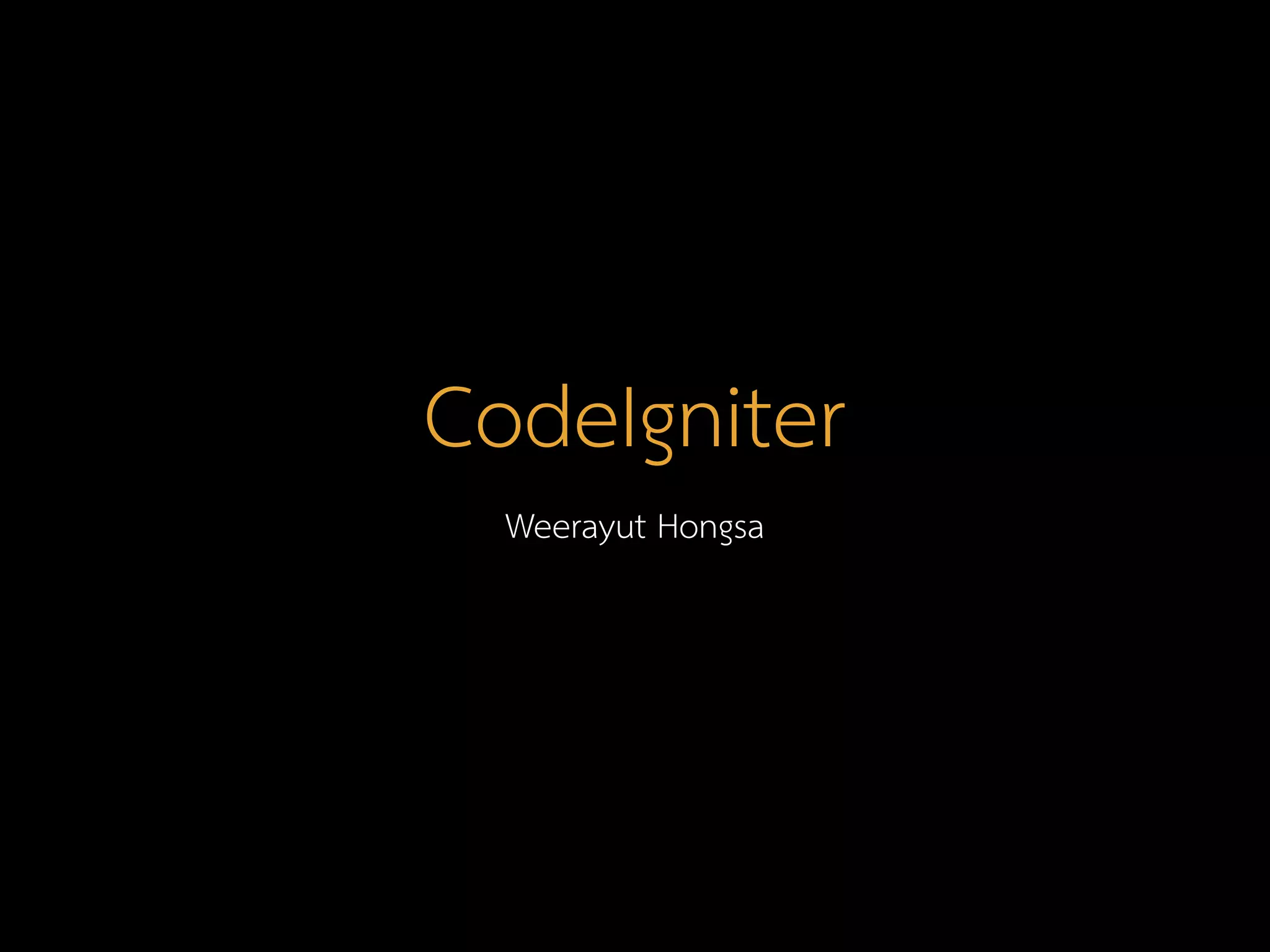 Codeigniter Training Part3 Ppt 4041