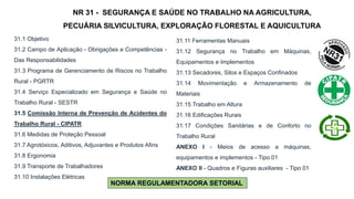 CIPATR - COMISSÃO INTERNA DE PREVENÇÃO DE ACIDENTE NO TRABALHO RURAL | PDF
