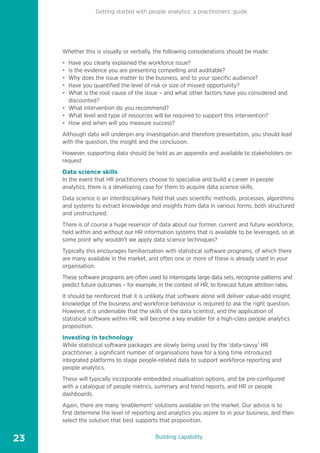 CIPD Getting started with people analytics | PDF