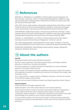 CIPD Getting started with people analytics | PDF