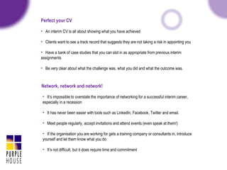 Role of the HR Interim | PPT