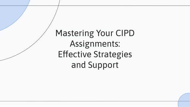 Online Cipd Assignment Help in Australia | PDF