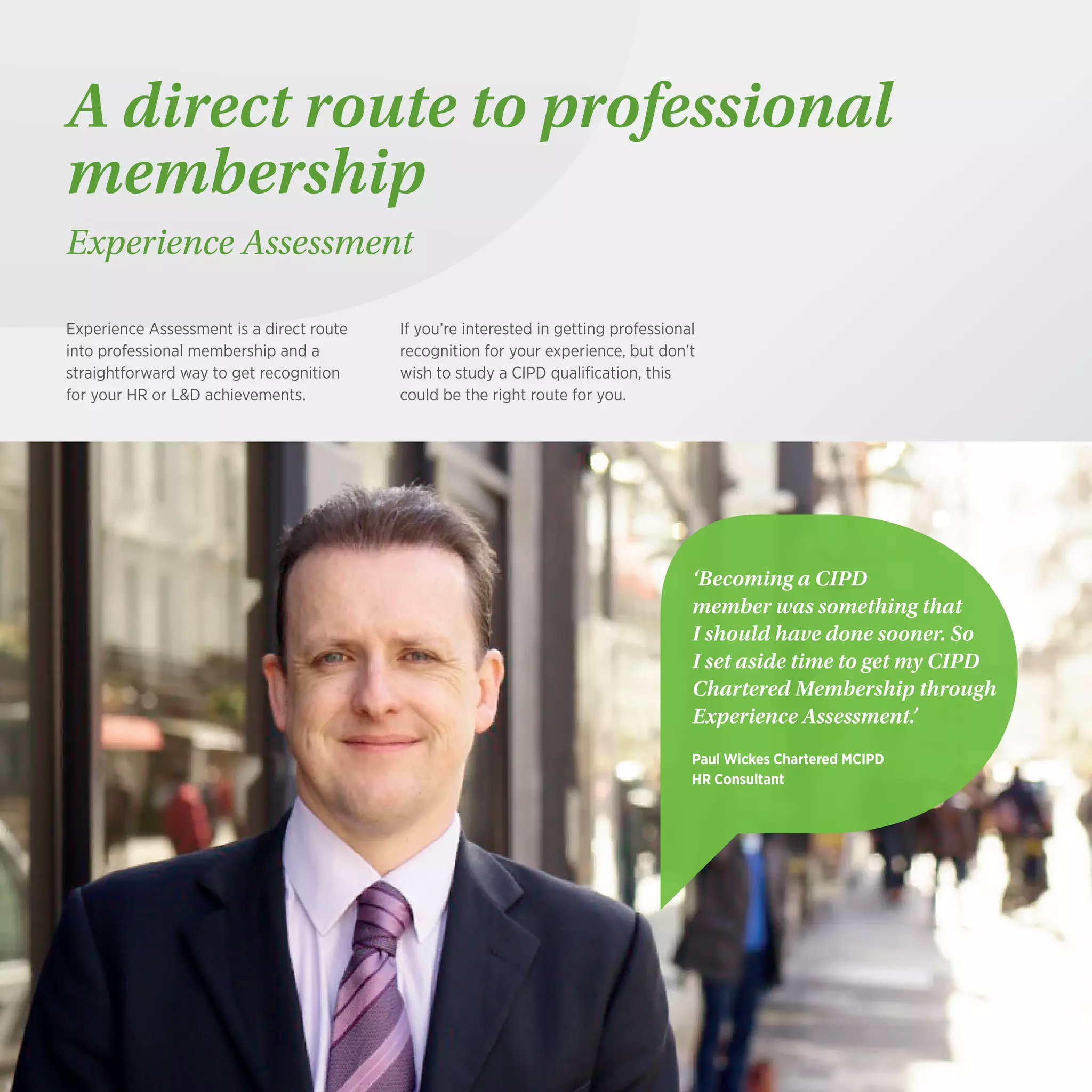CIPD routes to professional membership brochure | PDF