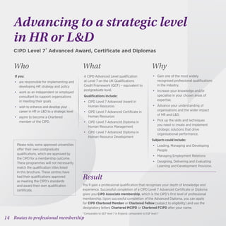 CIPD routes to professional membership brochure | PDF | Human Resources ...