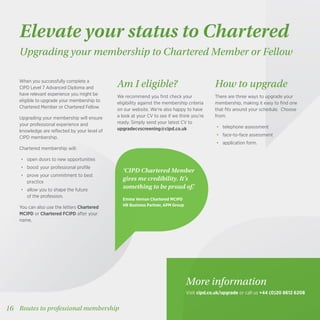 CIPD routes to professional membership brochure | PDF