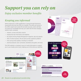 CIPD routes to professional membership brochure | PDF | Human Resources ...
