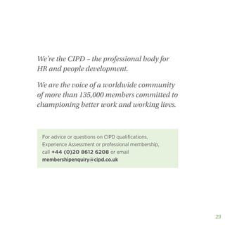 CIPD routes to professional membership brochure | PDF | Human Resources ...