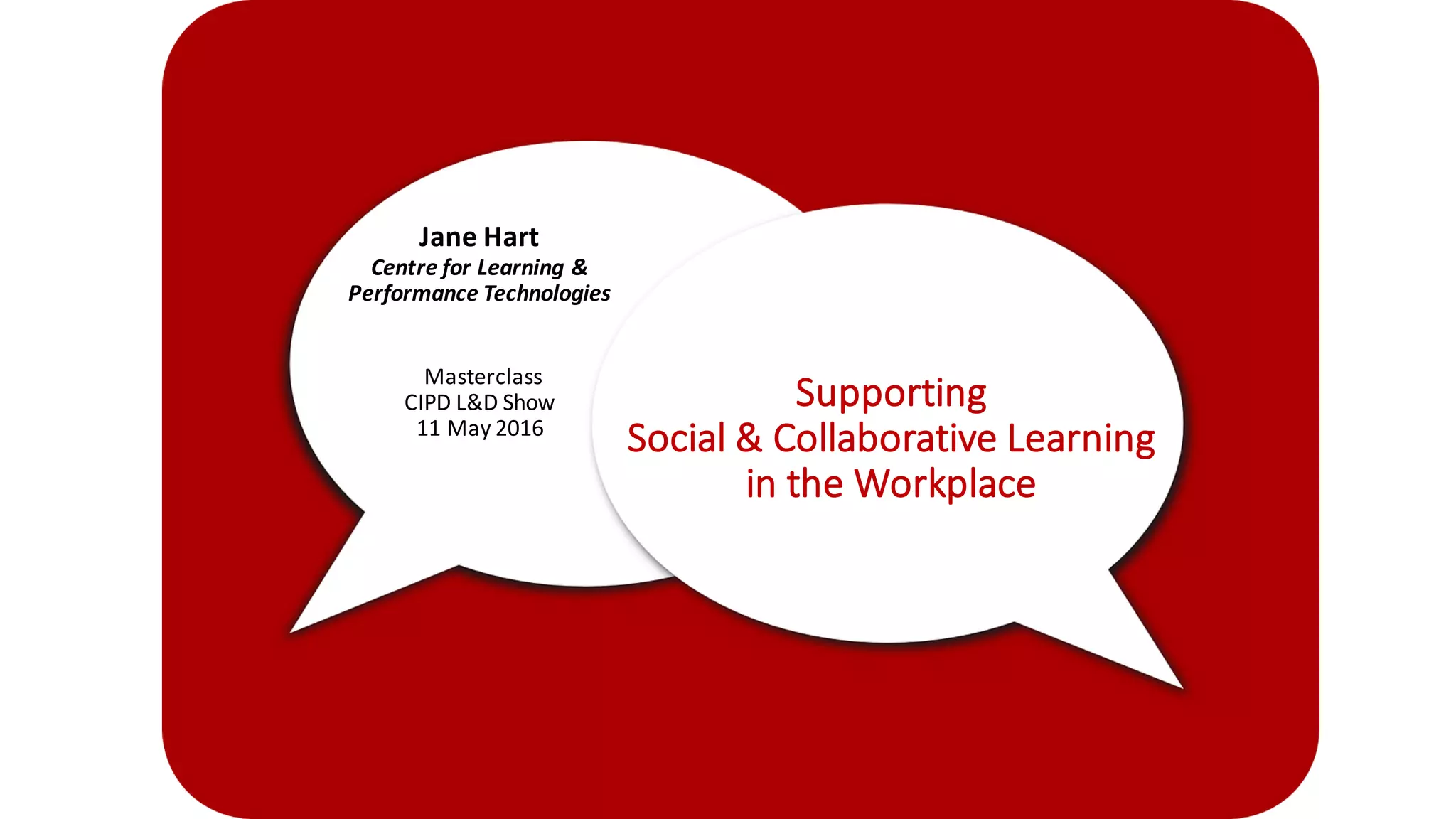 Supporting Social & Collaborative Learning in the Workplace | PDF