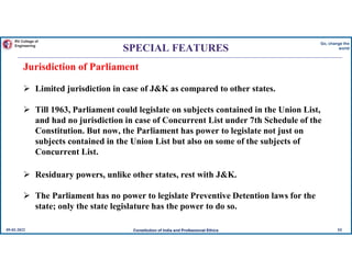 SPECIAL STATUS FOR J&K | PPT