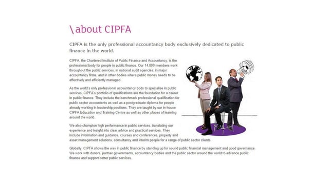 An Introduction to CIPFA | PPTX | Business Administration | Business
