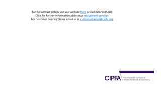 An Introduction to CIPFA | PPTX