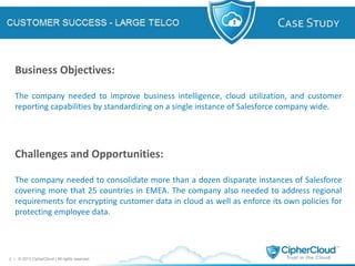 Customer Success Story by CipherCloud | PPTX