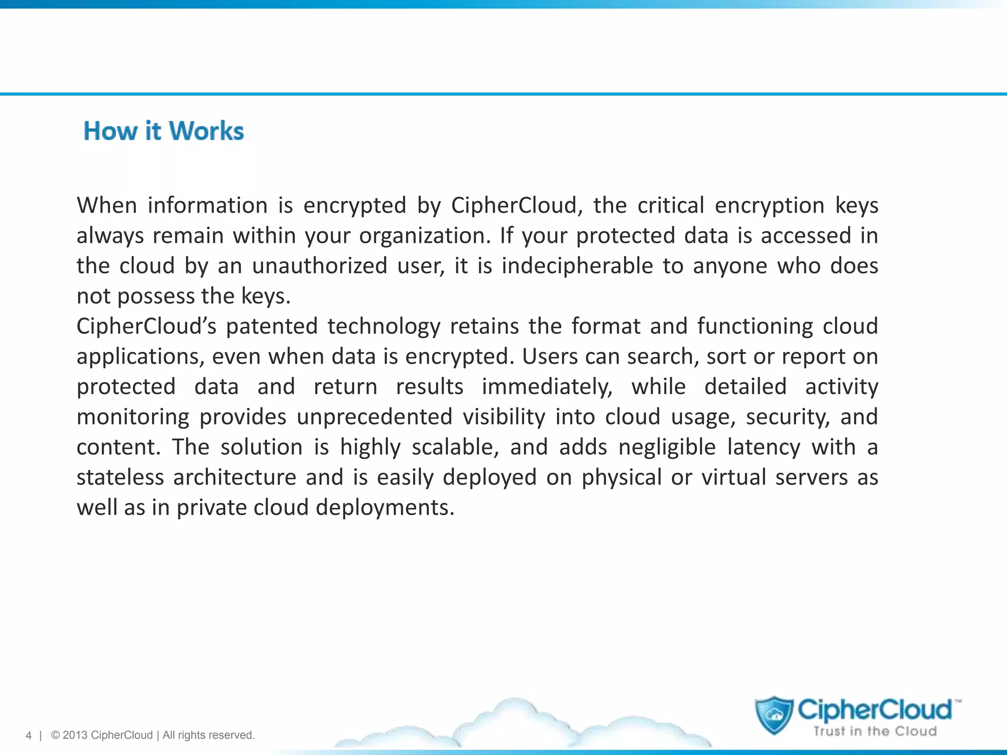 CipherCloud for Any App | PPTX