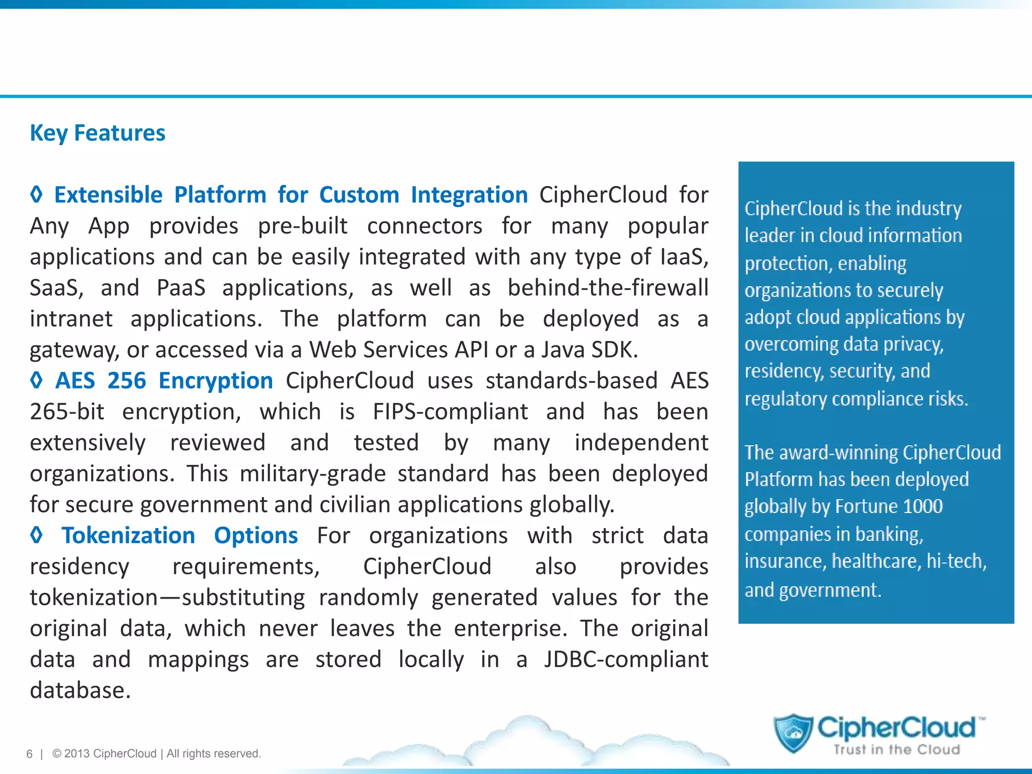 CipherCloud for Any App | PPTX