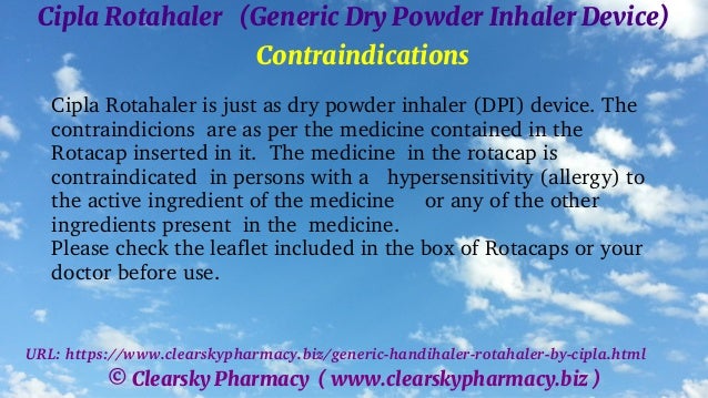 Cipla Rotahaler (Generic Dry Powder Inhaler Device) | PDF