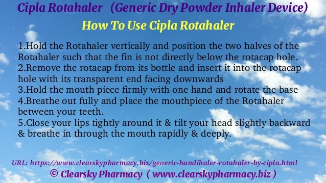 Cipla Rotahaler (Generic Dry Powder Inhaler Device) | PDF