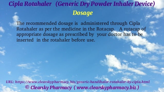 Cipla Rotahaler (Generic Dry Powder Inhaler Device) | PDF