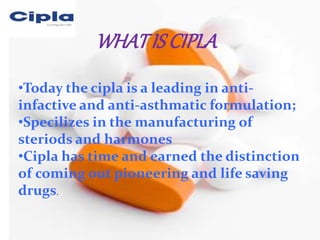 Cipla presentation | PPTX