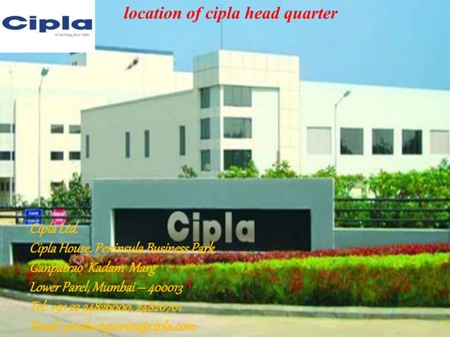 Cipla presentation | PPTX | Pharmaceutical Industry | Industries