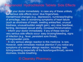 Ciplar-LA (Propranolol Hydrochloride Long Acting Tablets) | ODP