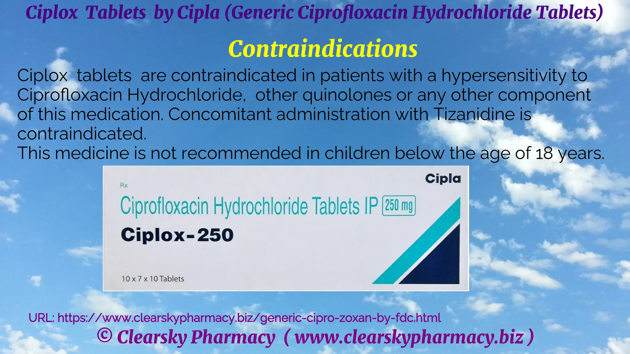 Ciplox Tablets by Cipla (Generic Ciprofloxacin Hydrochloride Tablets) | PPT