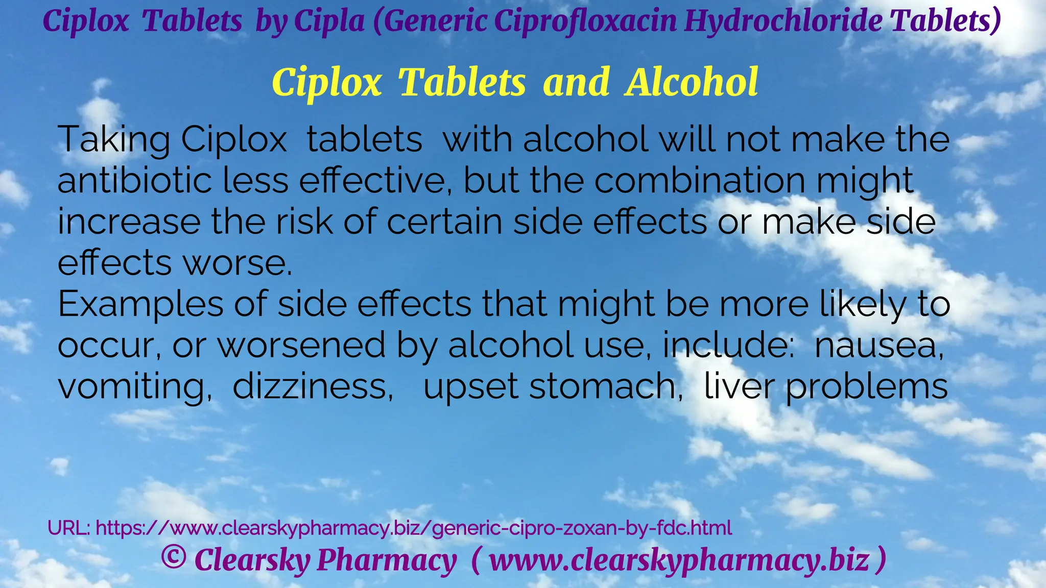 Ciplox Tablets by Cipla (Generic Ciprofloxacin Hydrochloride Tablets) | PPT