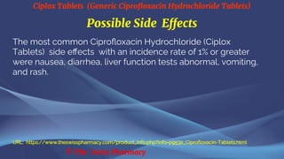 Ciplox Tablets (Generic Ciprofloxacin Hydrochloride Tablets) | PDF