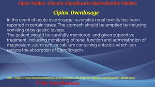 Ciplox Tablets (Generic Ciprofloxacin Hydrochloride Tablets) | PDF
