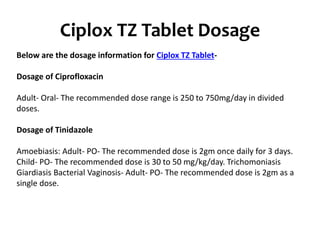 Ciplox tz tablet | PPTX
