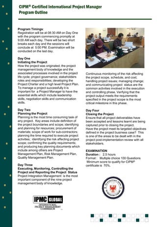 Certified International Project Manager , AAPM Certification by Syseneg ...