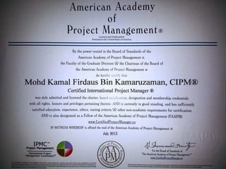 Certified International Project Manager certification program | PDF