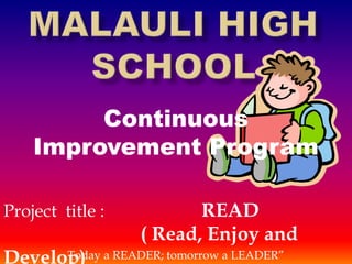 Continuous Improvement Project | PPTX