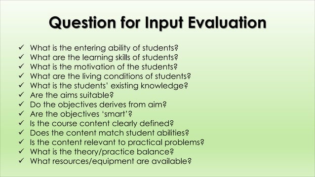 Cipp Evaluation Model Ppt 