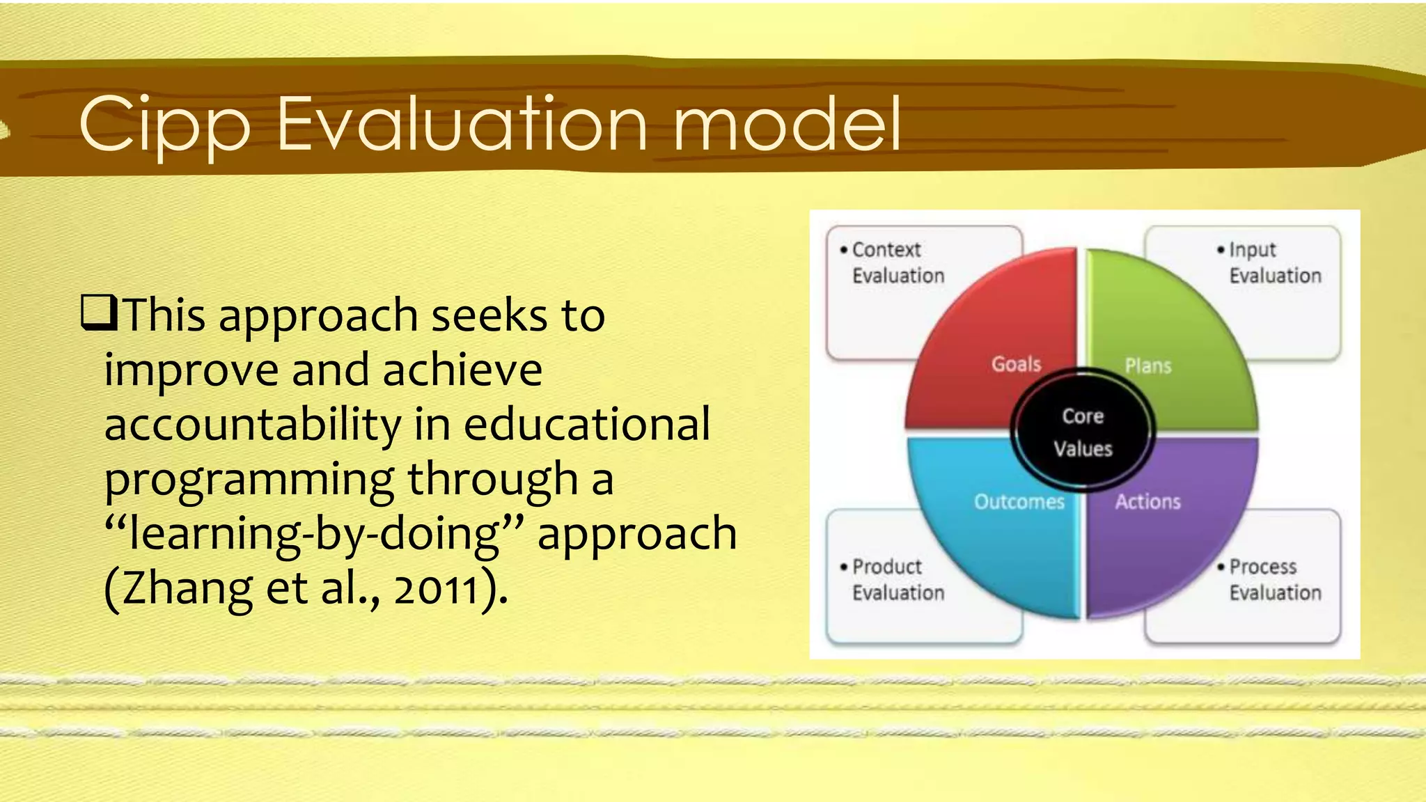 Cipp evaluation model | PPTX