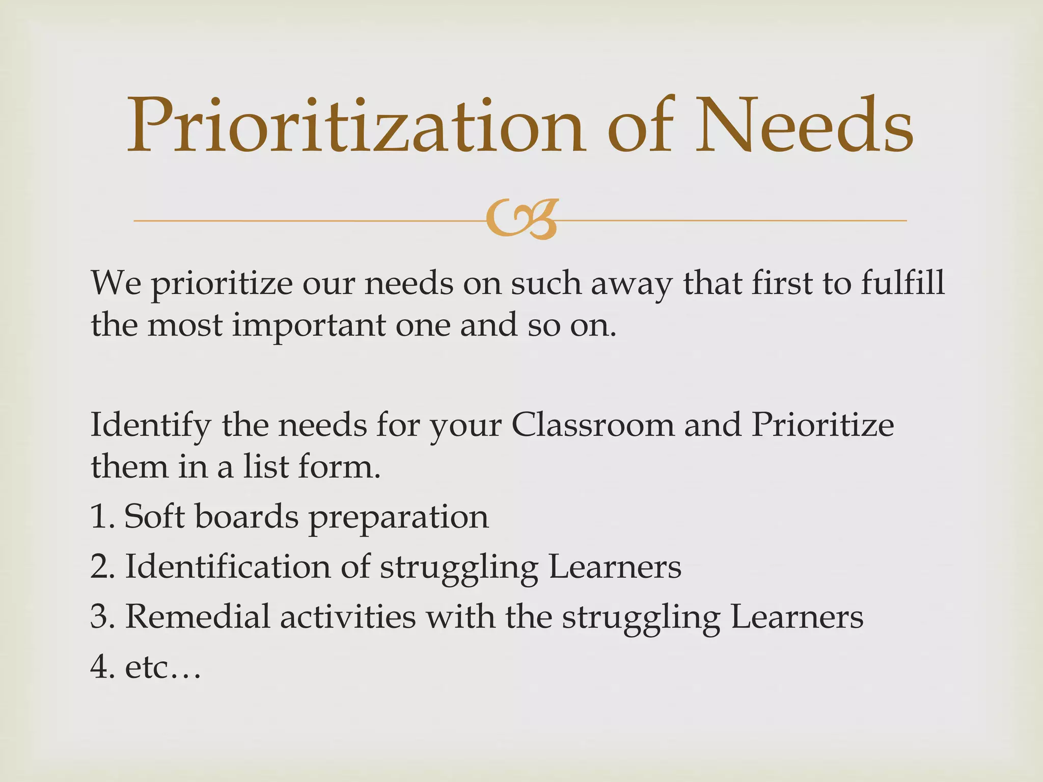 Classroom Improvement Plan | PPTX