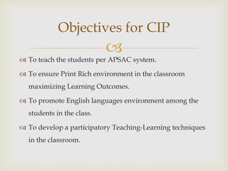 Classroom Improvement Plan | PPTX