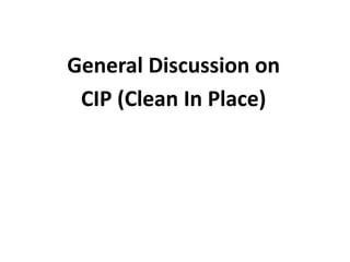 CIP presentation - ensure safety and sanitation.pdf