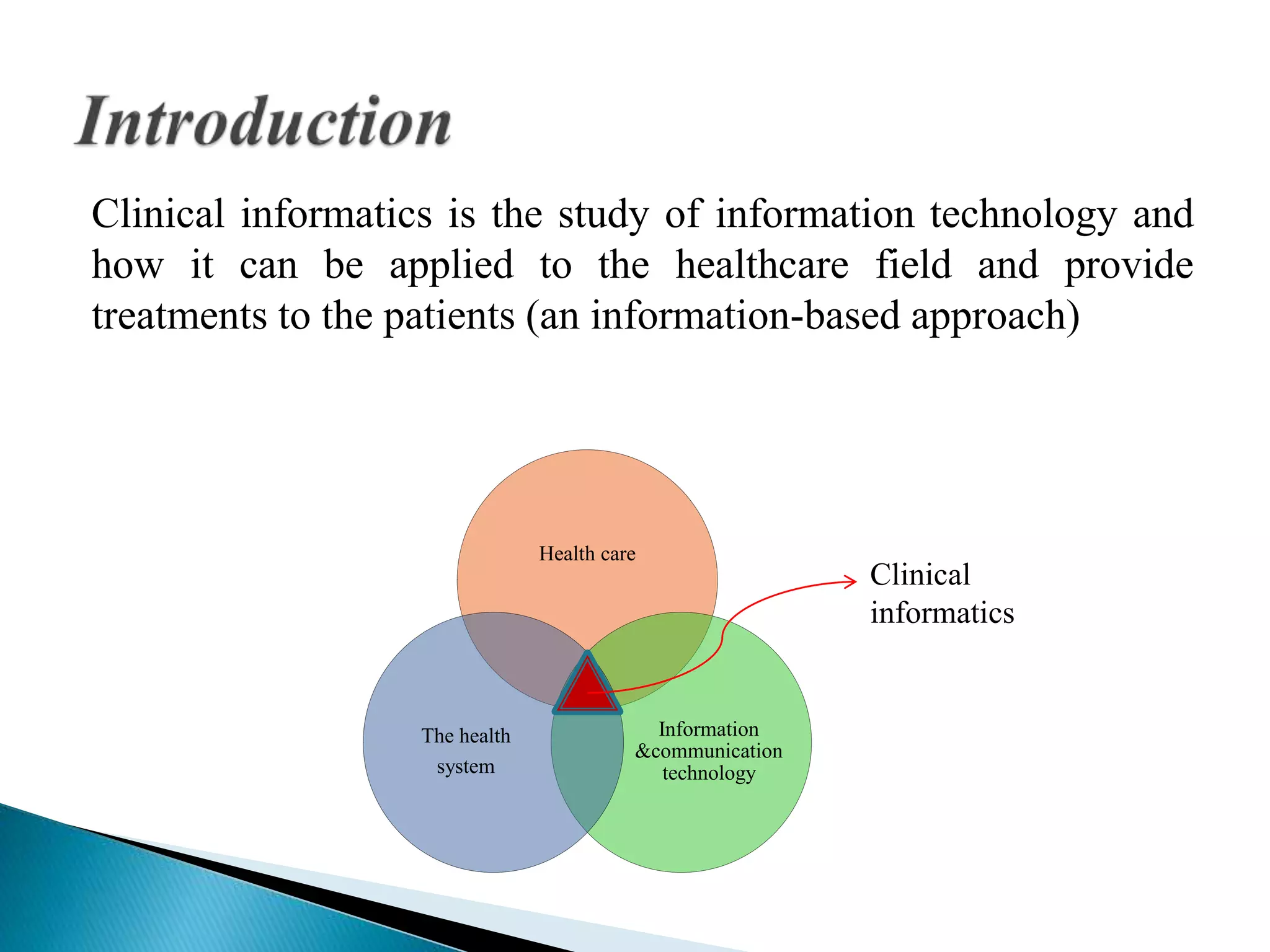 CLINICAL INFORMATICS ppt | PPTX