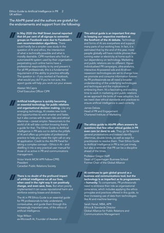 CIPR AI in PR ethics guide | PDF