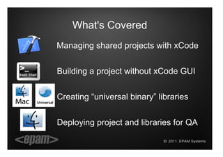 Alexander Dodatko «Continuous integration for iOS applications» | PDF